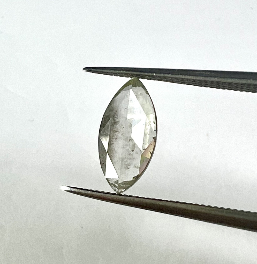 Rose Cut Unique Salt and Pepper Marquise 0.80ct – Rough Diamond World